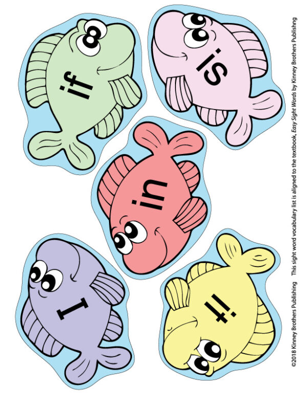 Easy Sight Word Fishing ESL ELL Newcomer Game | Made By Teachers