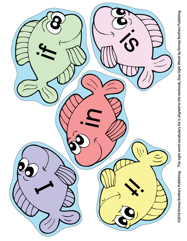 Easy Sight Word Fishing ESL ELL Newcomer Game | Made By Teachers