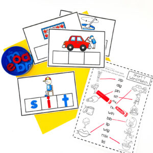 Elkonin Sound Boxes - Short Vowels CVC - Blending Segmenting -Word Work ...