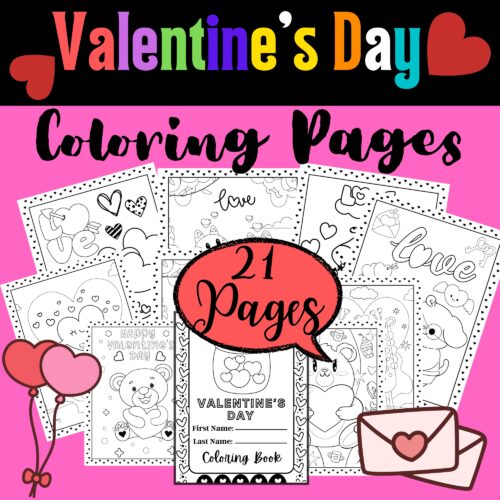 Valentine's Day Coloring Pages | February Coloring Book | February ...