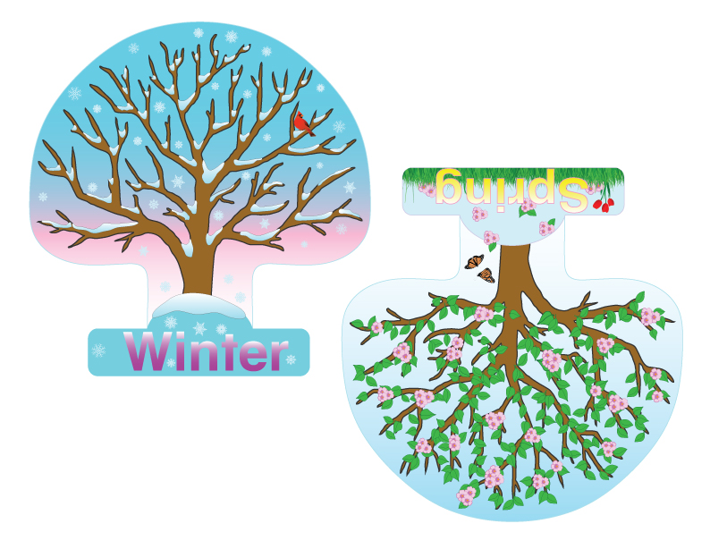 Four Seasons Tree Stand ESL ELL Newcomer Activity | Made By Teachers