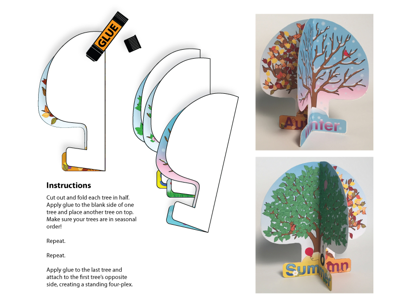 Four Seasons Tree Stand ESL ELL Newcomer Activity | Made By Teachers