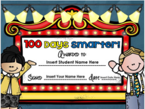 100th Day of School Award Editable | Made By Teachers