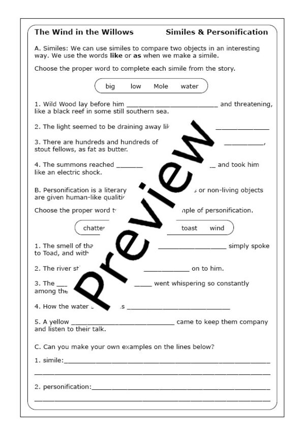 Kenneth Grahame "The Wind in the Willows" worksheets | Made By Teachers