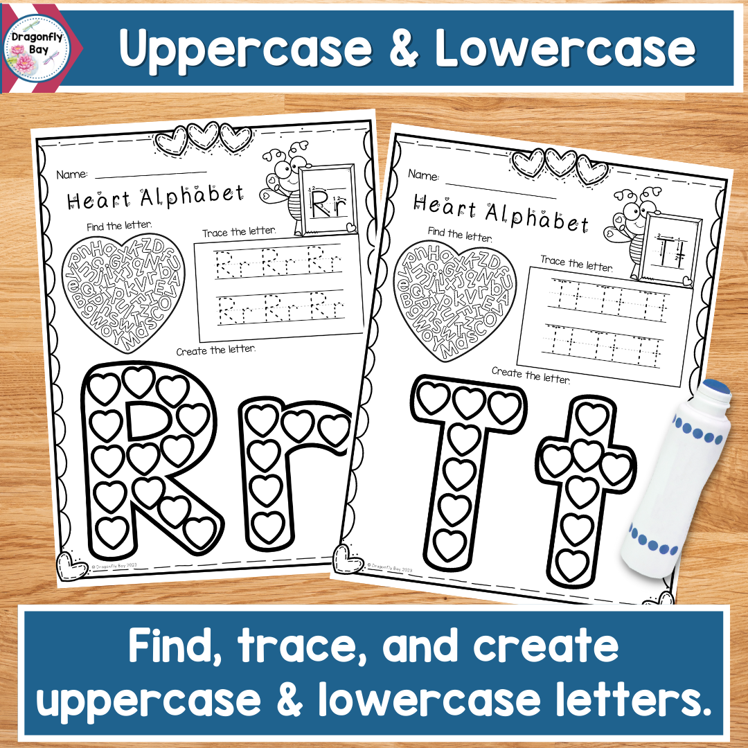 Valentines Day Heart Dot Marker Letters and Numbers 0 to 20 | Made By ...