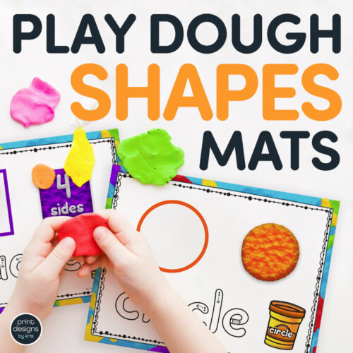 Playdough SHAPES Play Dough Mats - Playdoh Shapes Practice | Made By ...