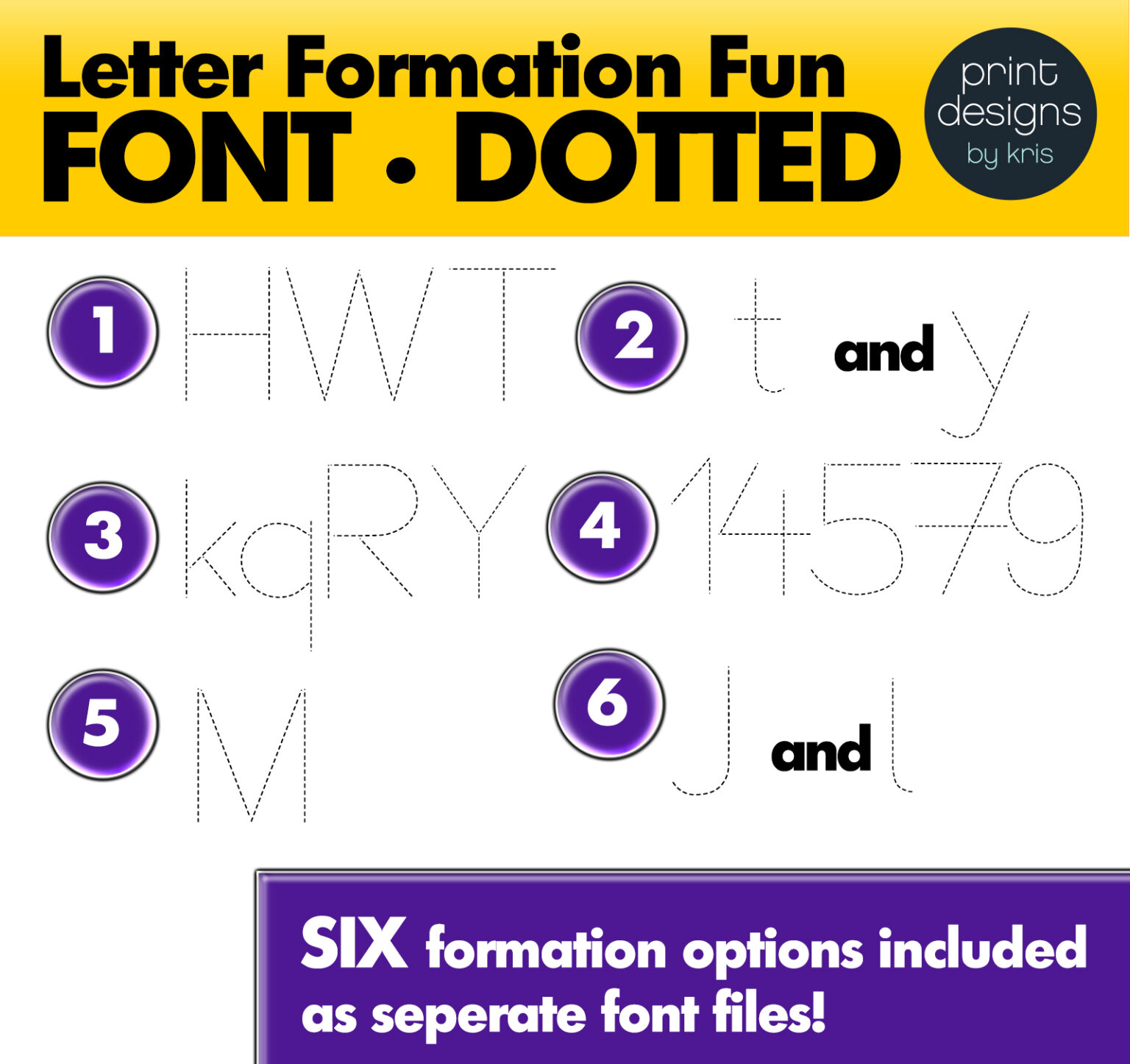 Letter Tracing Font - Letter Formation Font - DOTTED | Made By Teachers