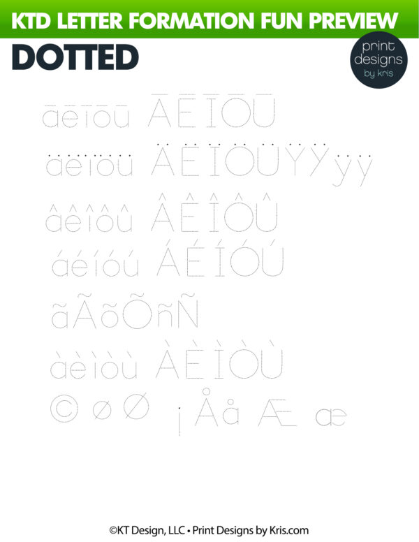 Letter Tracing Font - Letter Formation Font - DOTTED | Made By Teachers