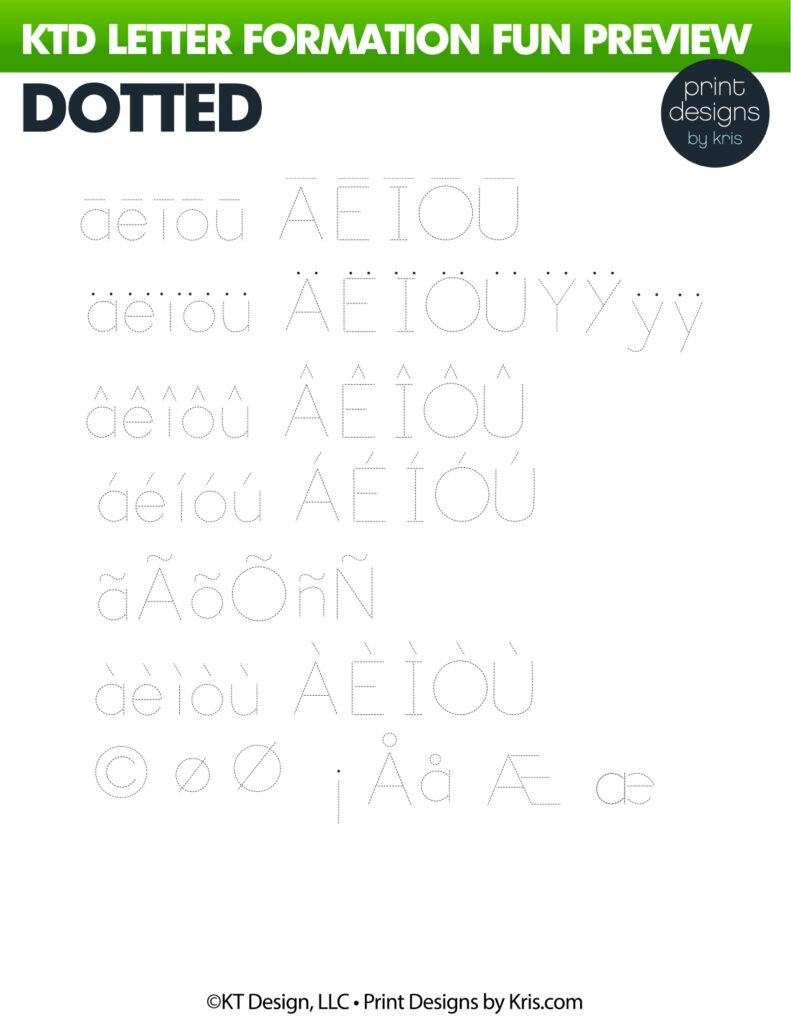 Letter Tracing Font - Letter Formation Font - DOTTED | Made By Teachers