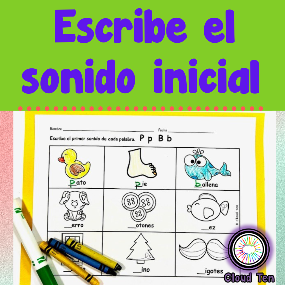 Escribe el sonido inicial | Made By Teachers