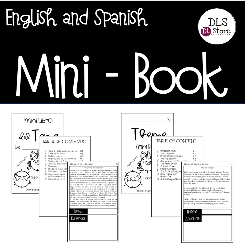 English & Spanish - Deep into Theme - El tema | Made By Teachers