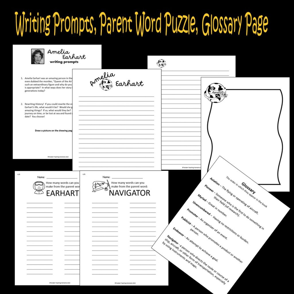 Amelia Earhart 4th-6th Teaching Video & Worksheets | Made By Teachers