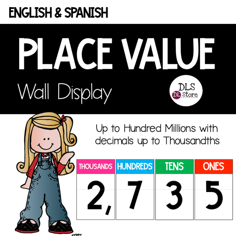 English & Spanish - Place Value - Wall Display | Made By Teachers