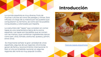 Comida Española - España - Cultural Presentation & Activities | Made By ...