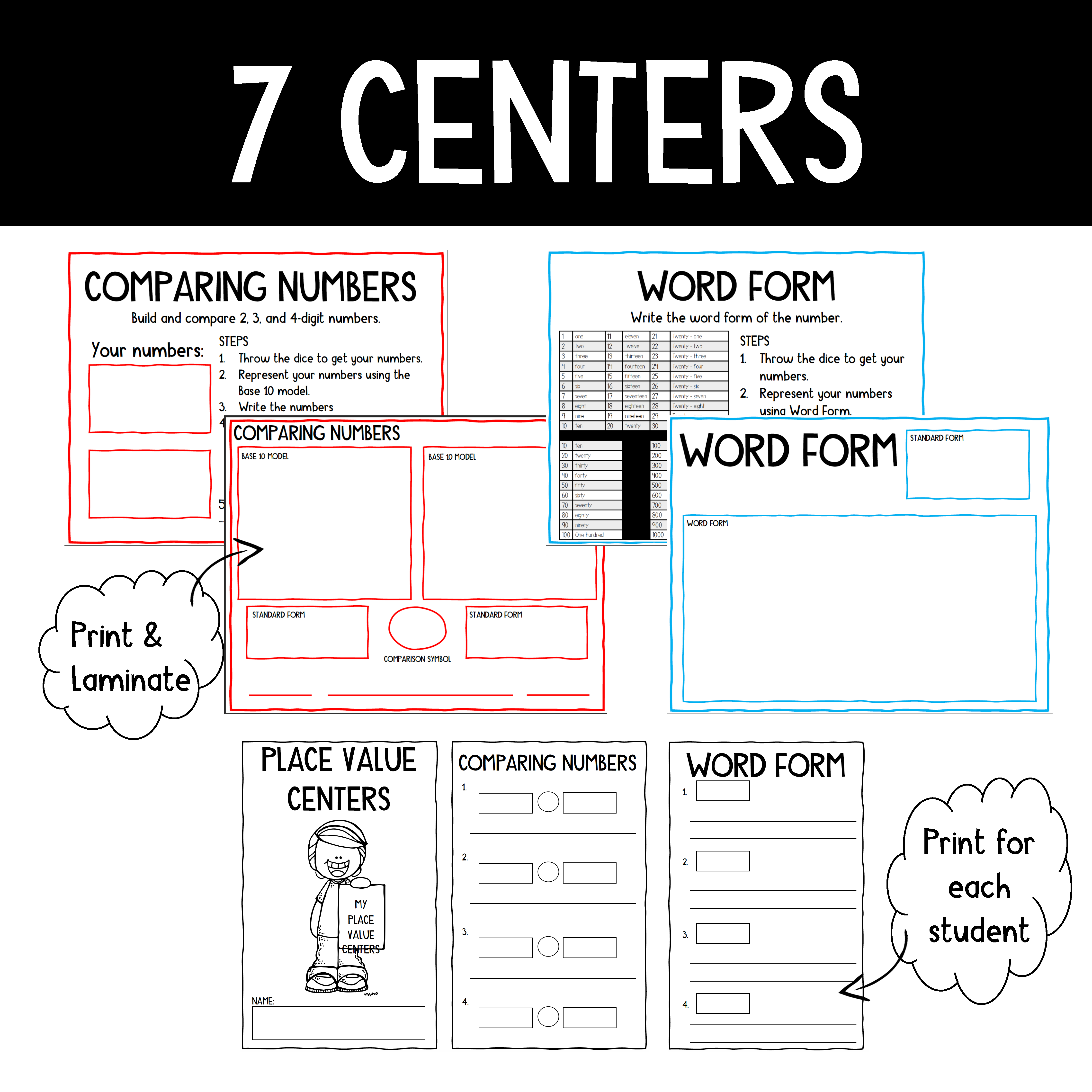 Place Value Math Centers | Made By Teachers