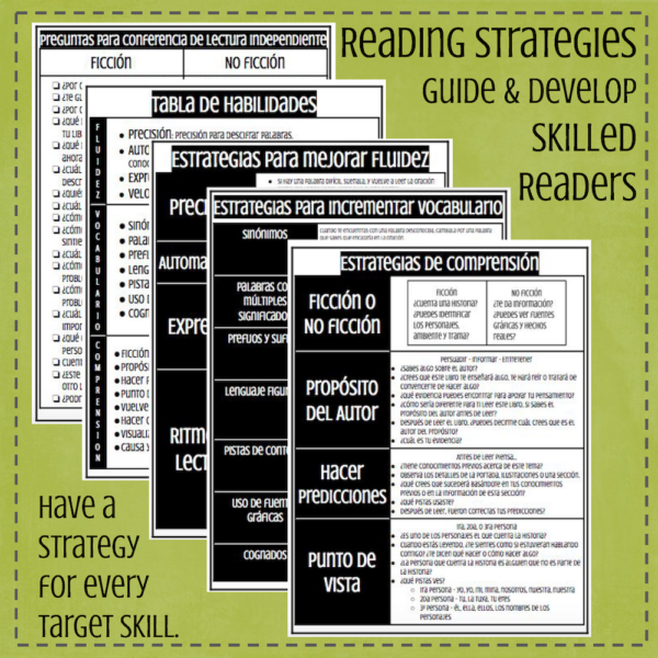 Guided Reading Binder English & Spanish/Carpeta de Lectura Guiada ...