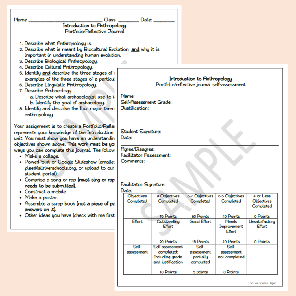 Introduction to Anthropology Assessment Packet | Made By Teachers
