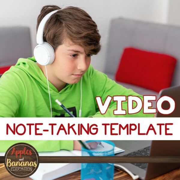 Video Note-Taking Template | Made By Teachers