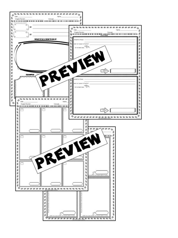 Note-Taking Templates - Intermediate | Made By Teachers