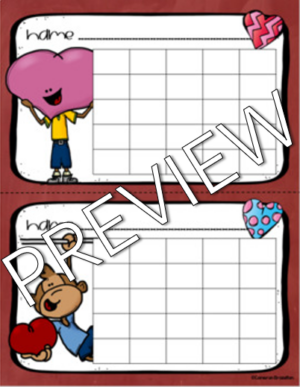Positive Behavior Sticker Chart Reward Incentives Valentine's Day ...