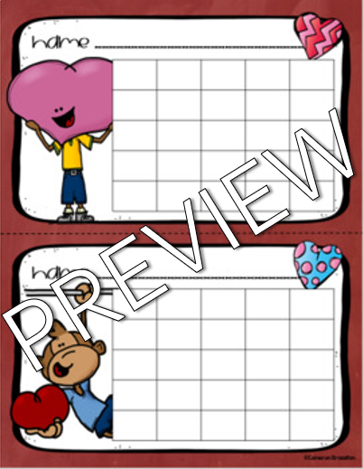 Positive Behavior Sticker Chart Reward Incentives Valentine's Day ...