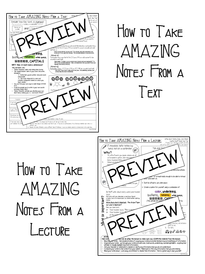 Note-Taking Template for Non-Fiction Texts | Made By Teachers