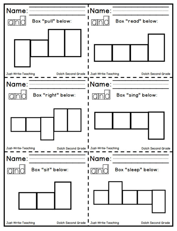 Second Grade Sight Word Task Cards | Made By Teachers