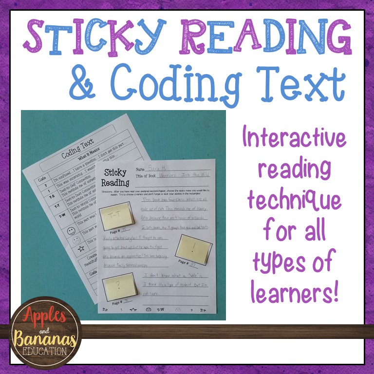 Sticky Reading and Coding Text | Made By Teachers
