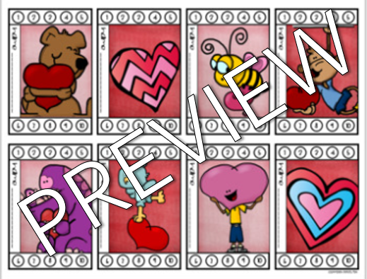 Behavior Incentive Punch Cards Classroom Management Rewards Valentine's ...