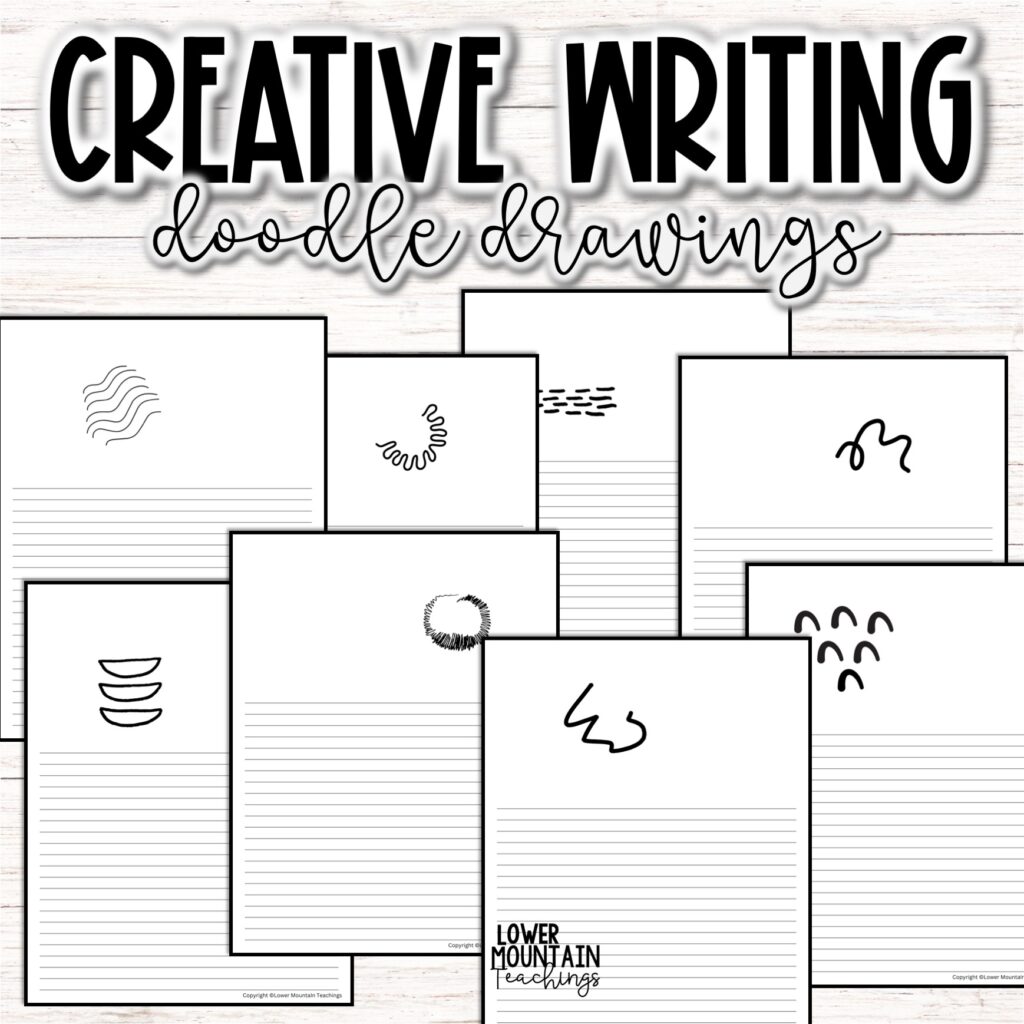 Doodle Draw Write Activity Literacy Centers or Morning Bell Work for 30 ...