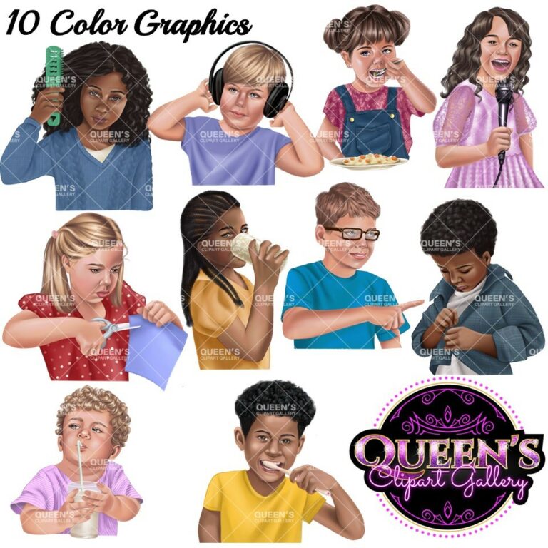 Kids Clipart, Children Clipart, Students Clipart, KIDS Clipart Bundle ...
