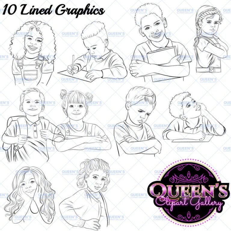Kids Clipart, Children Clipart, Students Clipart, KIDS Clipart Bundle ...