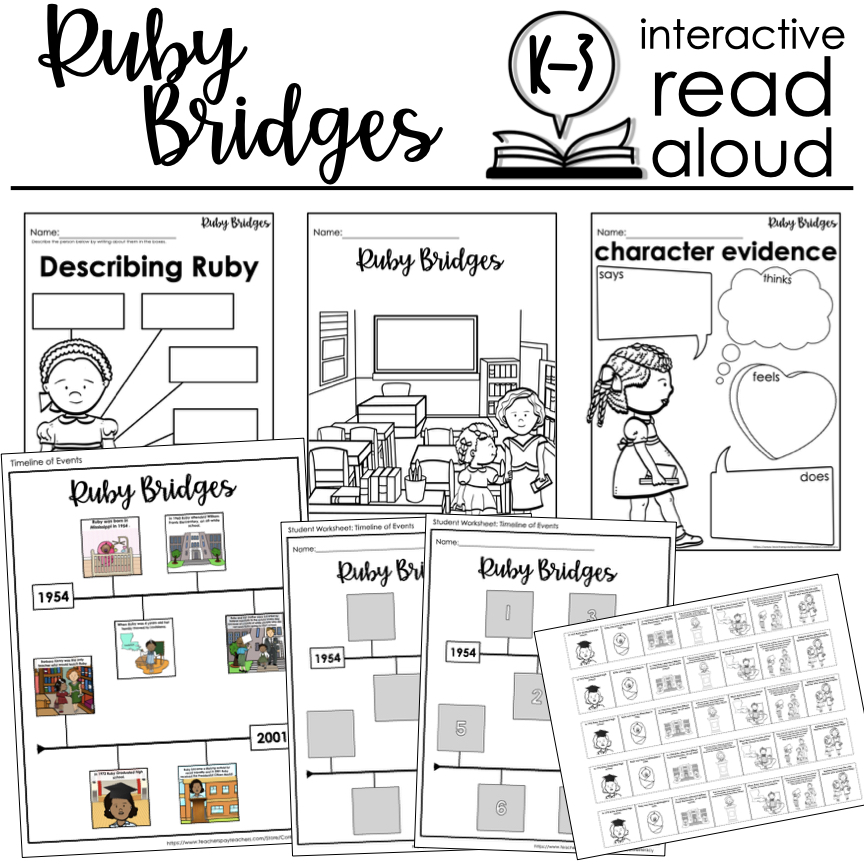 Ruby Bridges Craft + Interactive Read Aloud | Black History | Women's ...