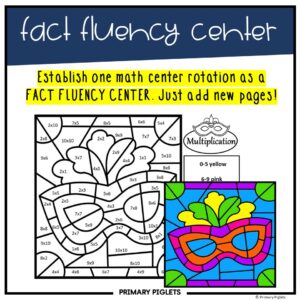 Mardi Gras Color by Number Multiplication | Made By Teachers