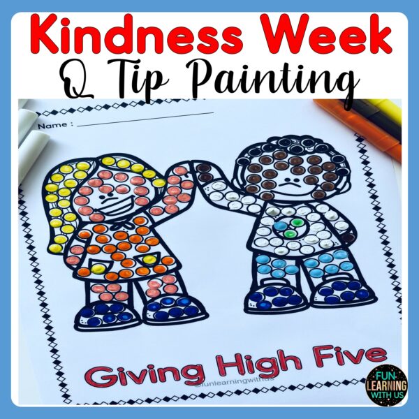 Kindness Week Q-Tip Painting | Community Helpers Fine Motor Activity ...