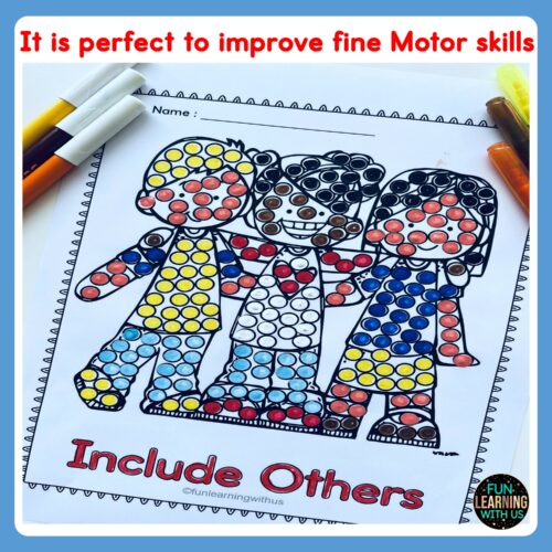 Kindness Week Q-Tip Painting | Community Helpers Fine Motor Activity ...