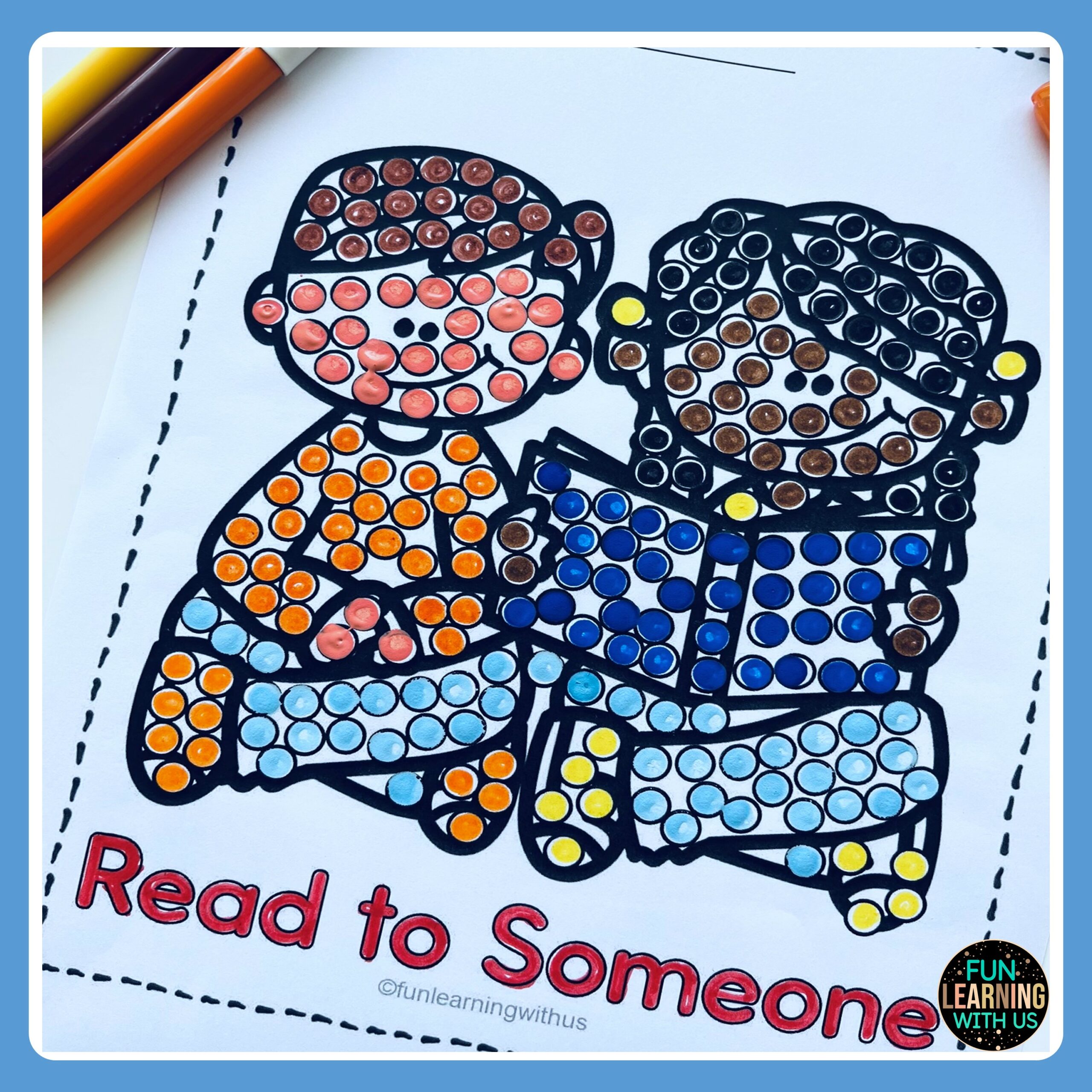 Kindness Week Q-Tip Painting | Community Helpers Fine Motor Activity ...