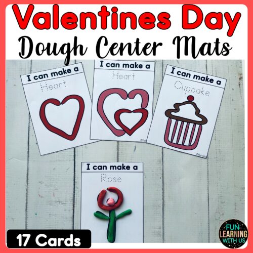Valentines Day Fine Motor Skill Dough Center Mats | Made By Teachers