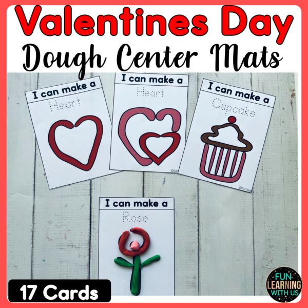 Valentines Day Fine Motor Skill Dough Center Mats | Made By Teachers