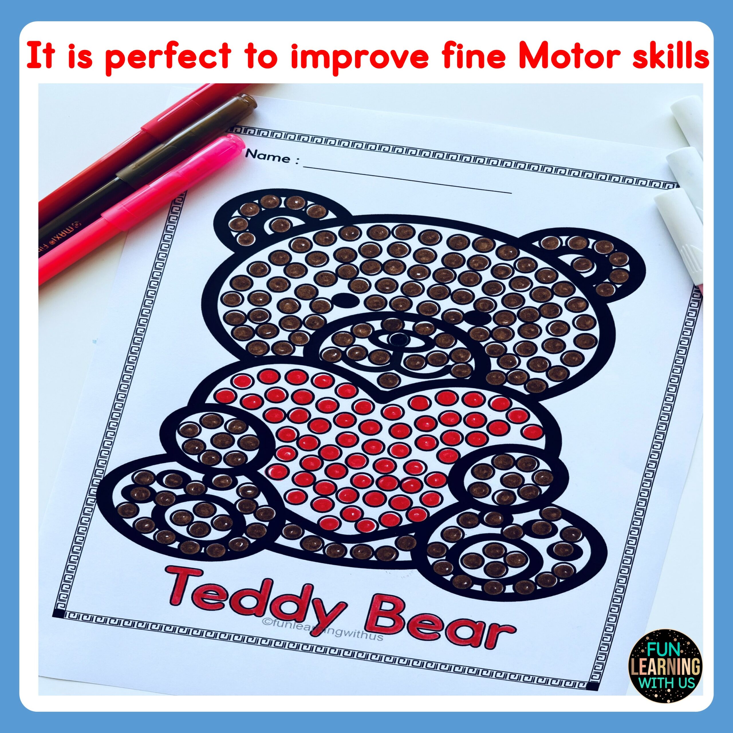 Valentines Day Dot Q Tip Painting | February Fine Motor Activity | Made ...