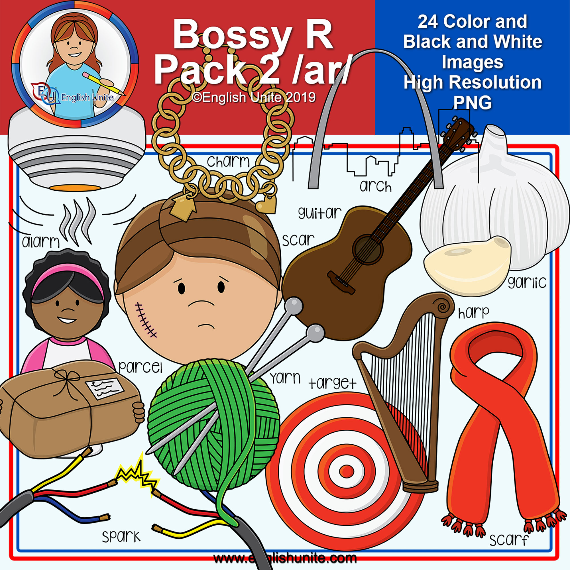 Clip Art - R Controlled Vowels - Bossy R Pack 2 (AR) | Made By Teachers