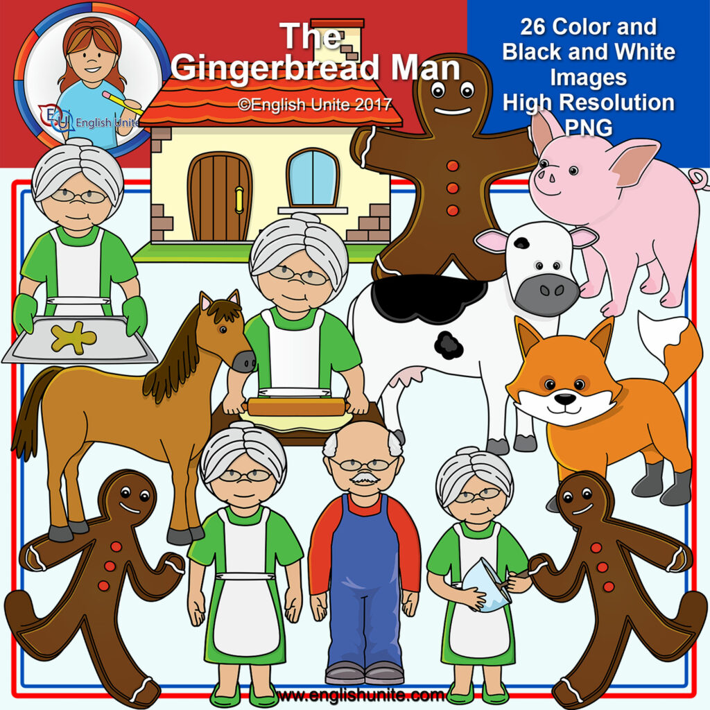 Clip Art - The Gingerbread Man | Made By Teachers