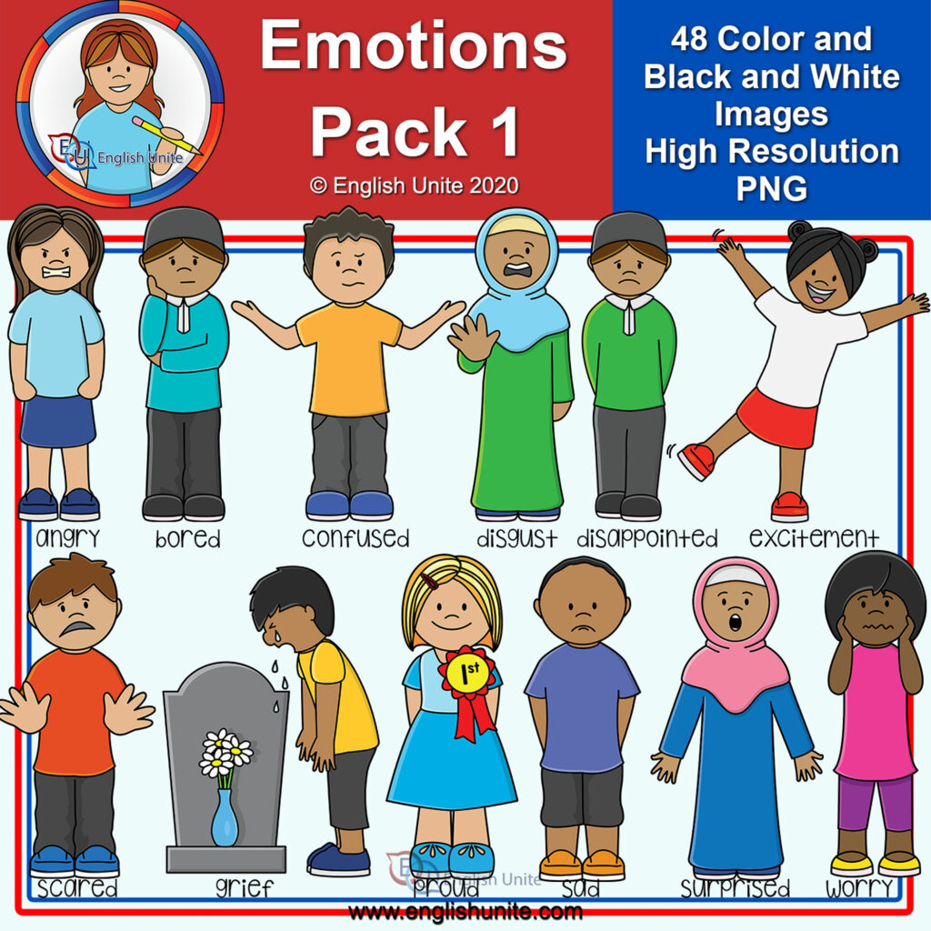 Clip Art - Emotions Bundle | Made By Teachers