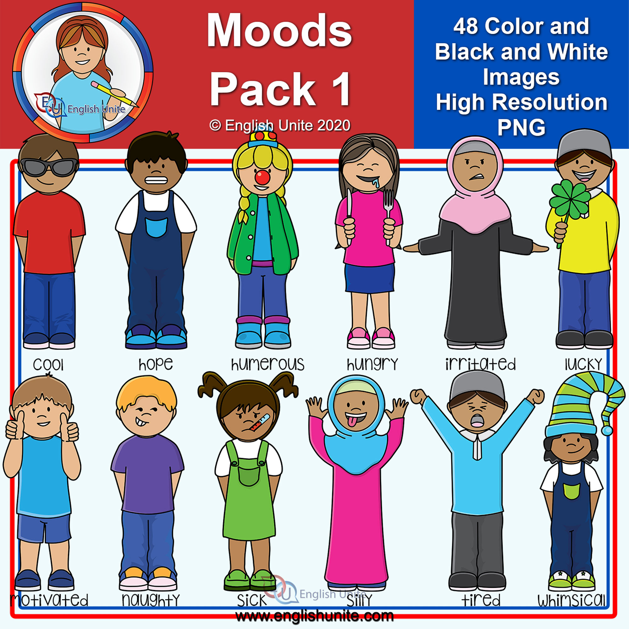 Clip Art - Moods 1 | Made By Teachers