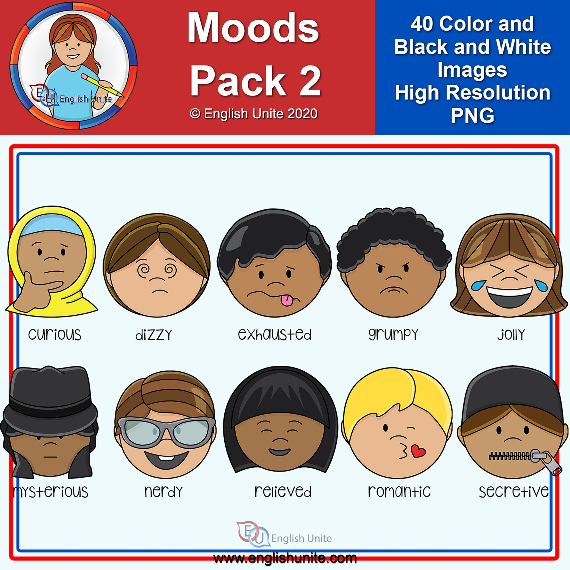 Clip Art - Moods 2 | Made By Teachers