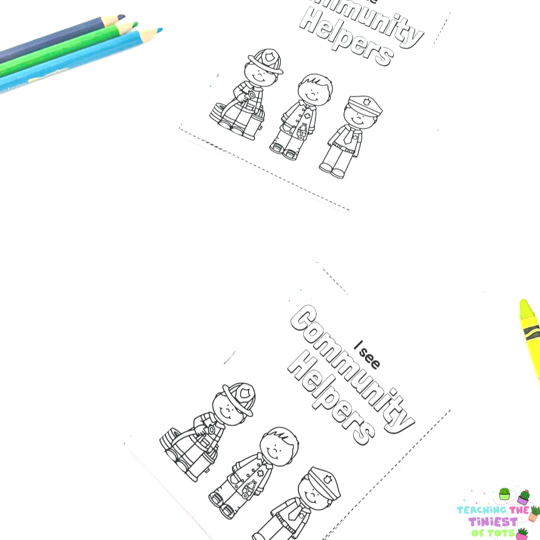 Community Helpers Emergent Readers Sight Word Mini Book |Reading ...