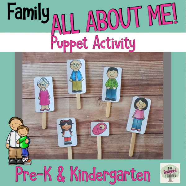 Family All About Me Puppet Activity For Pre-K and Kindergarten | Made ...