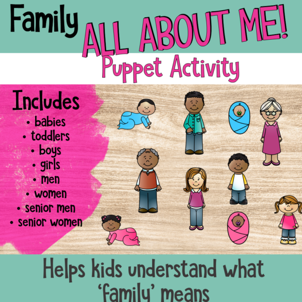 Family All About Me Puppet Activity For Pre-K and Kindergarten | Made ...