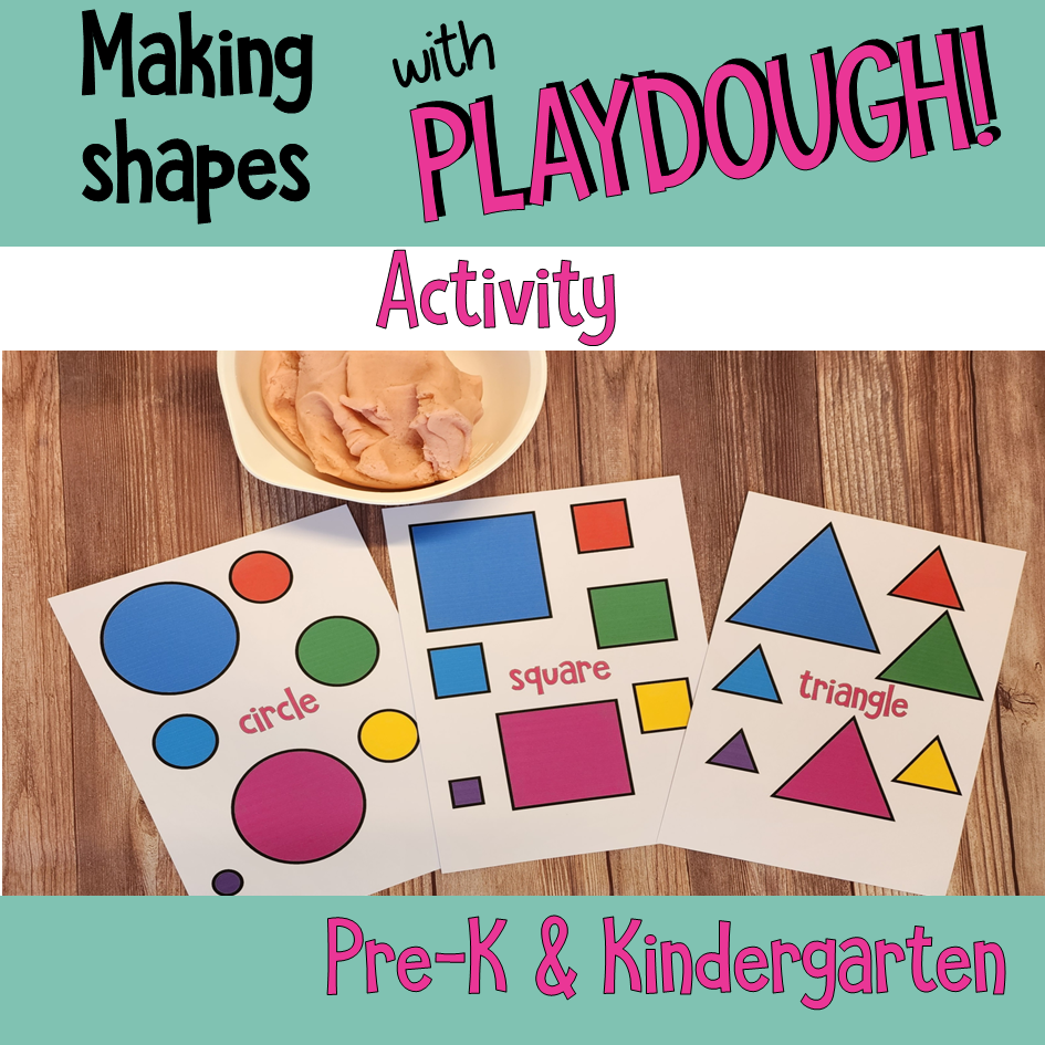 Making Shapes with Playdough for Pre-K and Kindergarten | Made By Teachers
