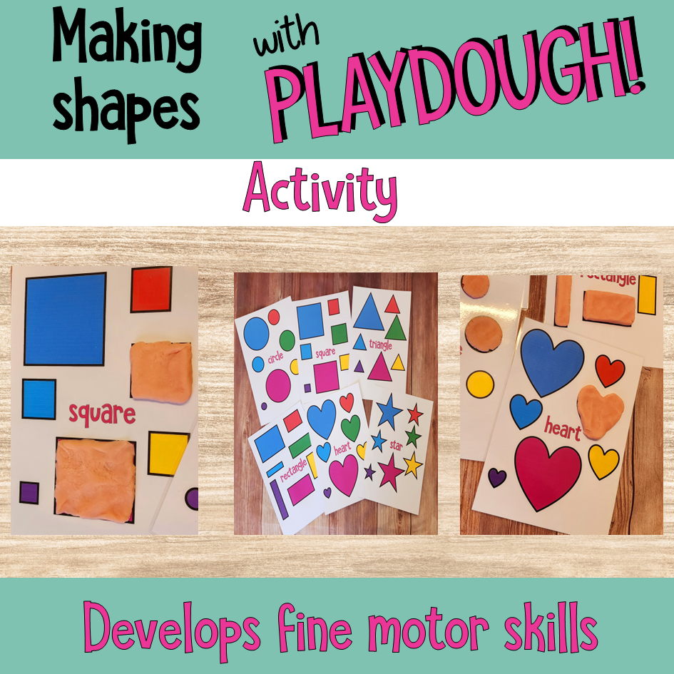 Making Shapes with Playdough for Pre-K and Kindergarten | Made By Teachers